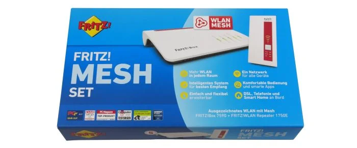 FRITZ! Mesh Set Test - FRITZ! Box 7590 & WLAN Repeater 1750E