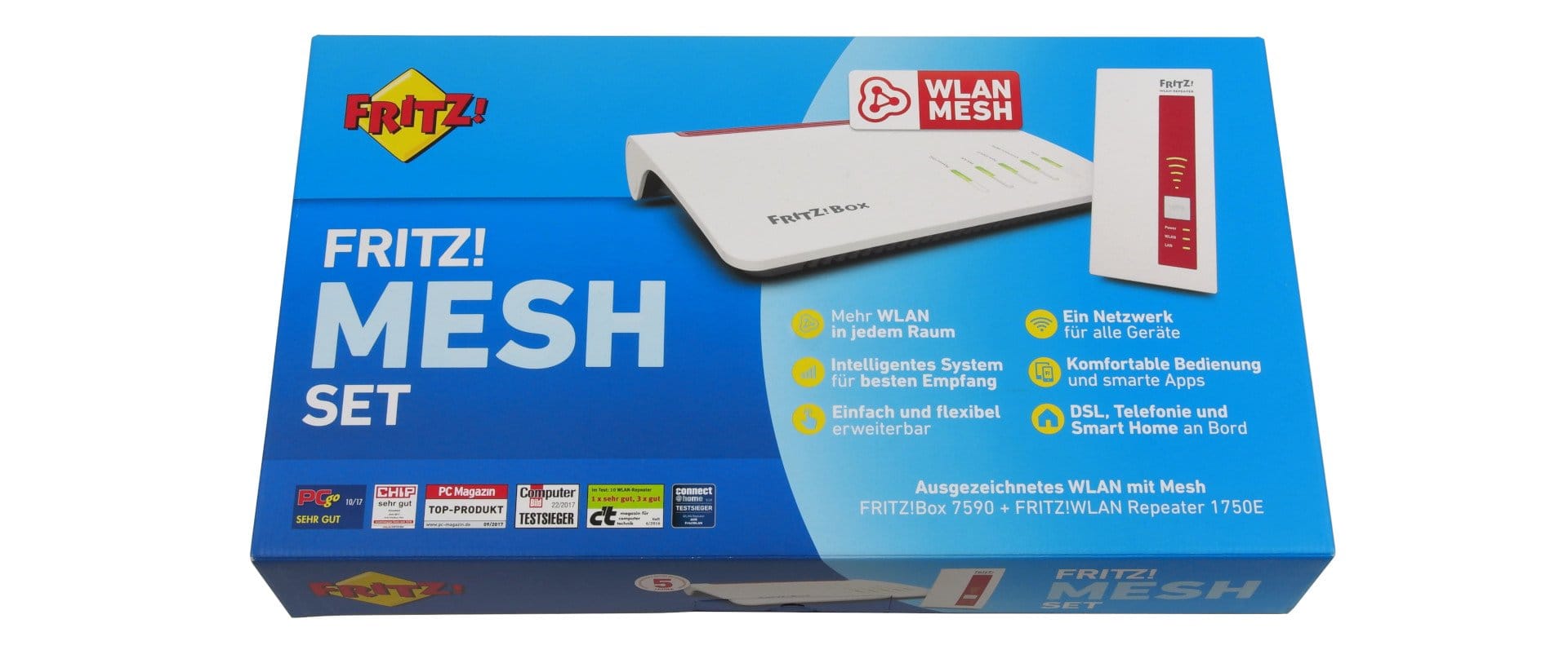 FRITZ! Mesh Set Test – FRITZ!Box 7590 & WLAN Repeater 1750E