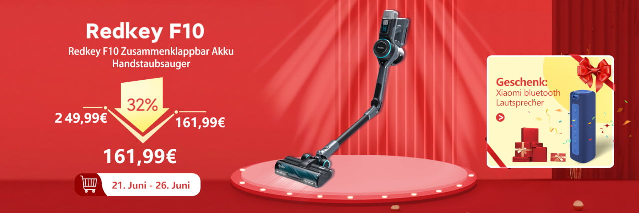 Redkey F10 Test - Akkusauger mit vielen Funktionen zum fairen Preis