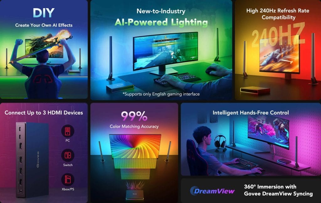 Govee AI Gaming Sync Box Released - The ultimate lighting for gamers